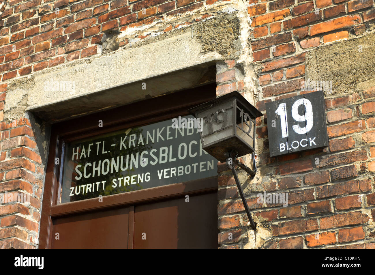 Block 19 Auschwitz I concentration camp Poland Stock Photo - Alamy