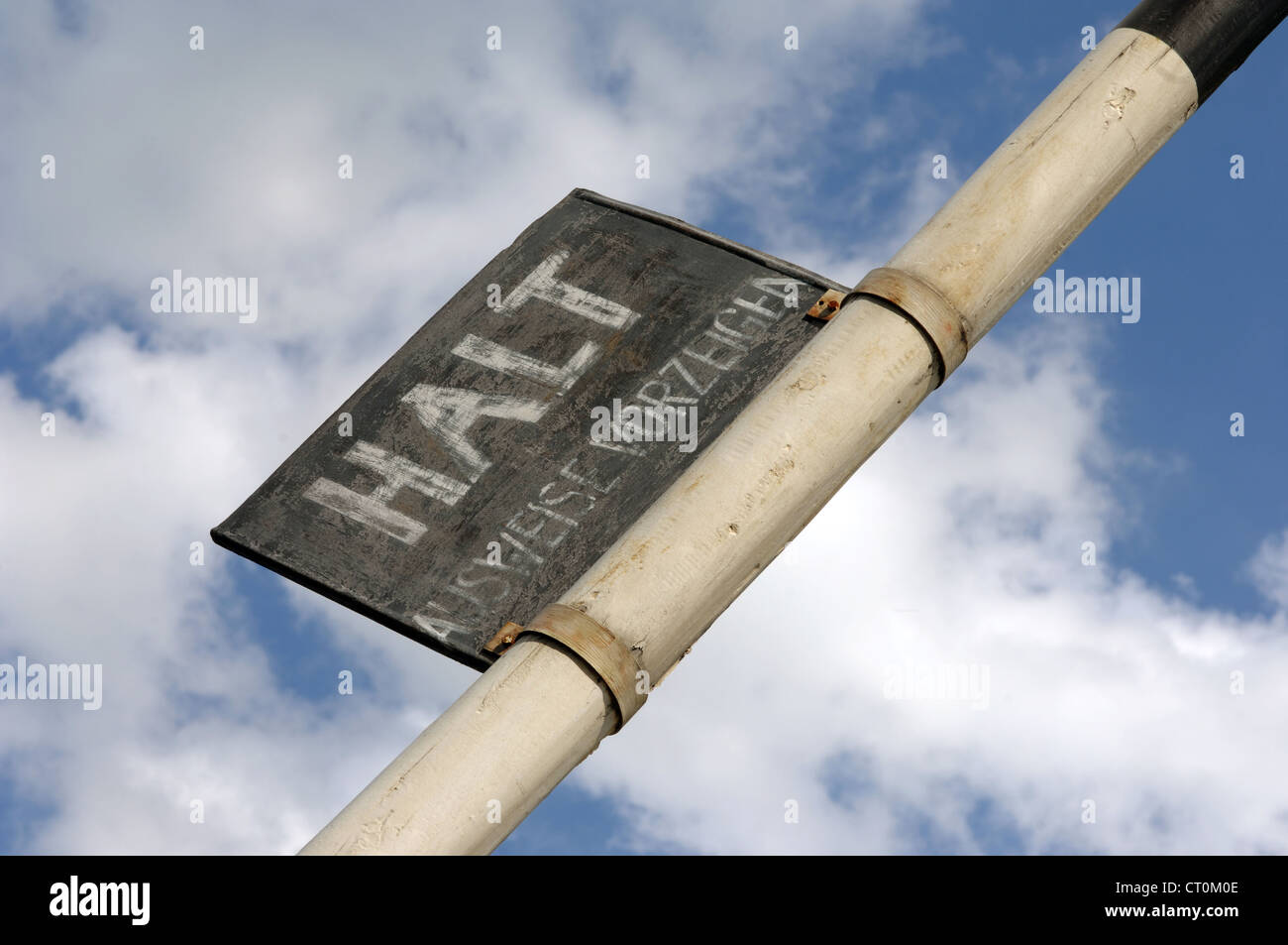 Halt German Stop Sign High Resolution Stock Photography and Images - Alamy