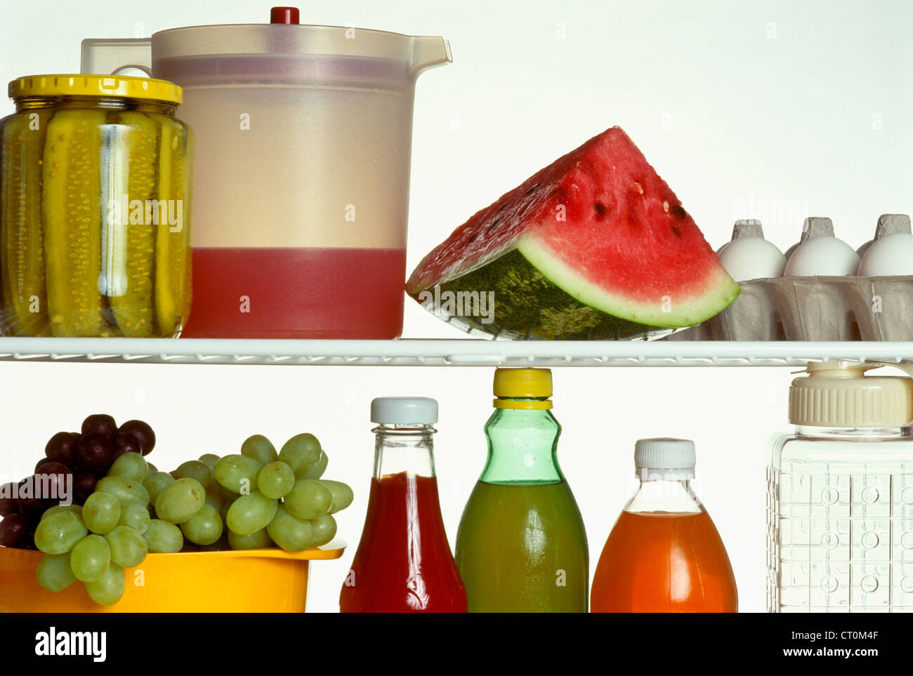 Packed Refrigerator Shelves Stock Photo - Alamy