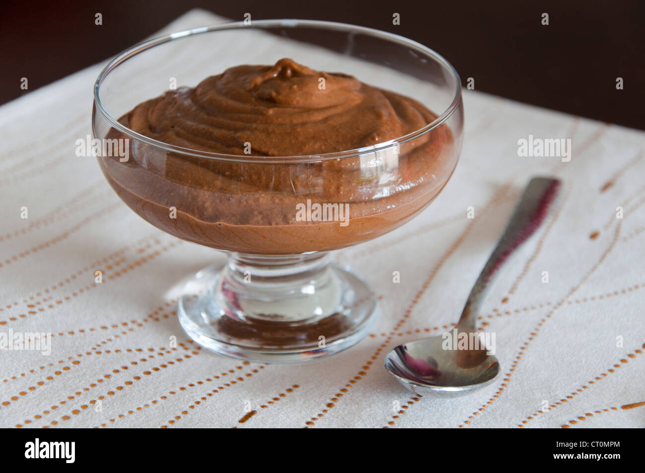 Chocolate Dessert Cream Stock Photo - Alamy