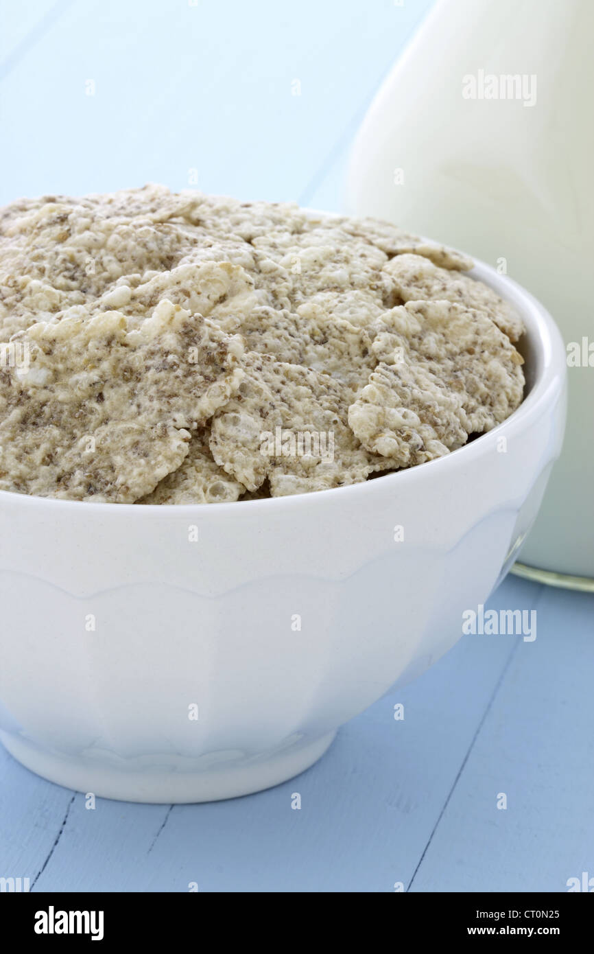 Delicious and nutritious lightly toasted breakfast cereal rice flakes ...