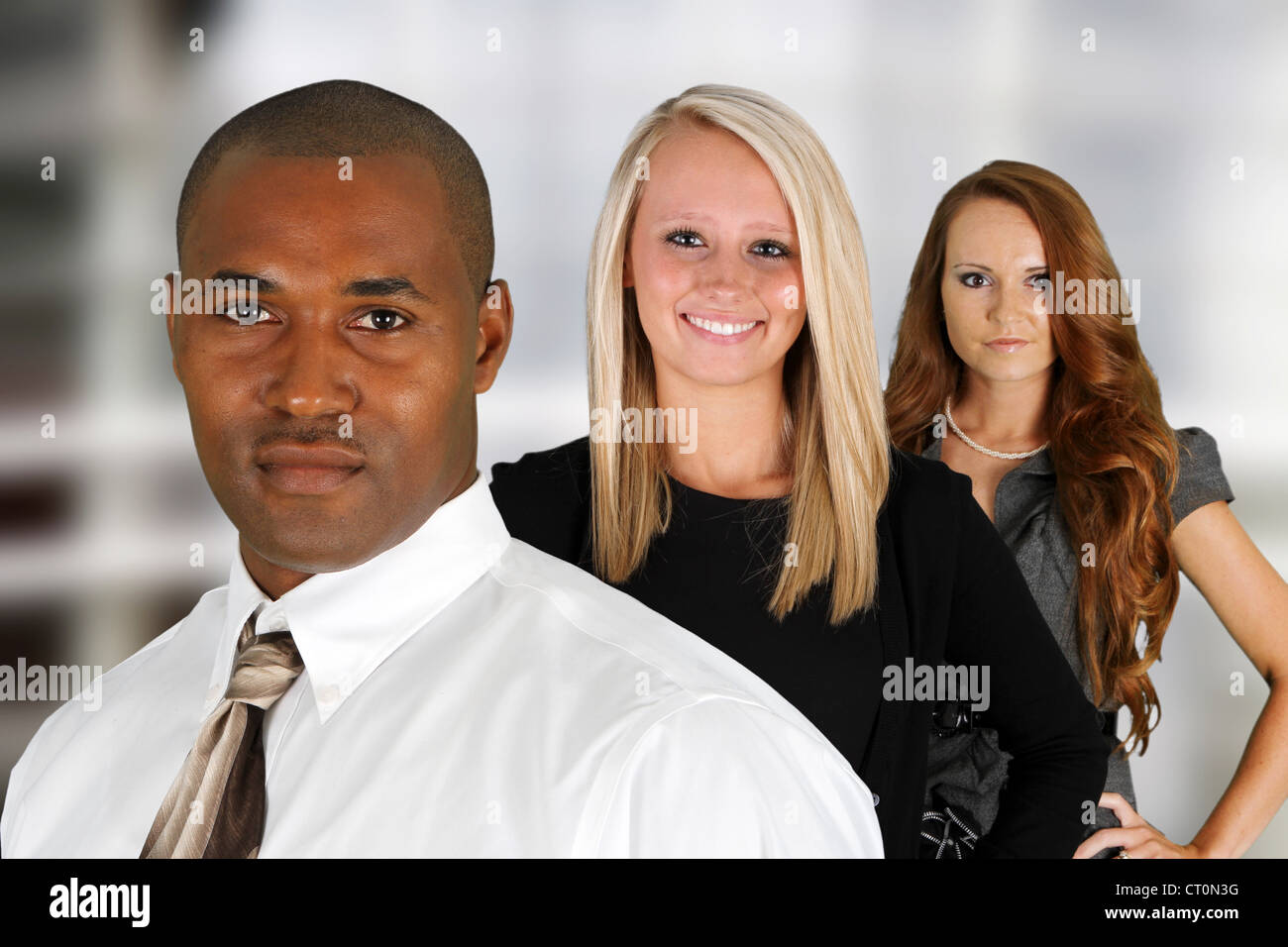 Business Team of Mixed Races at Office Stock Photo - Alamy