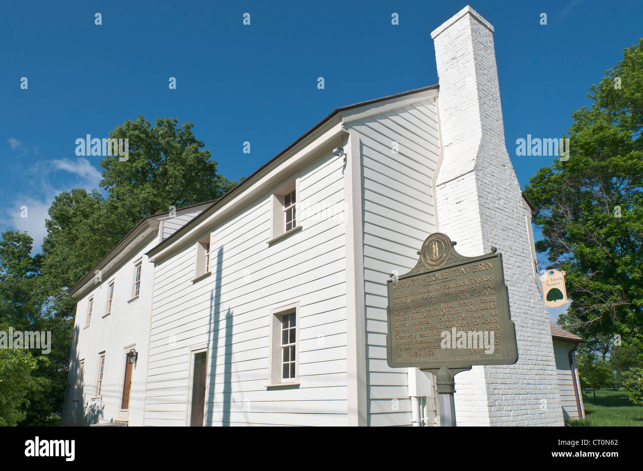 Kentucky, Lexington vacinity, Historic Offutt - Cole Tavern circa early ...