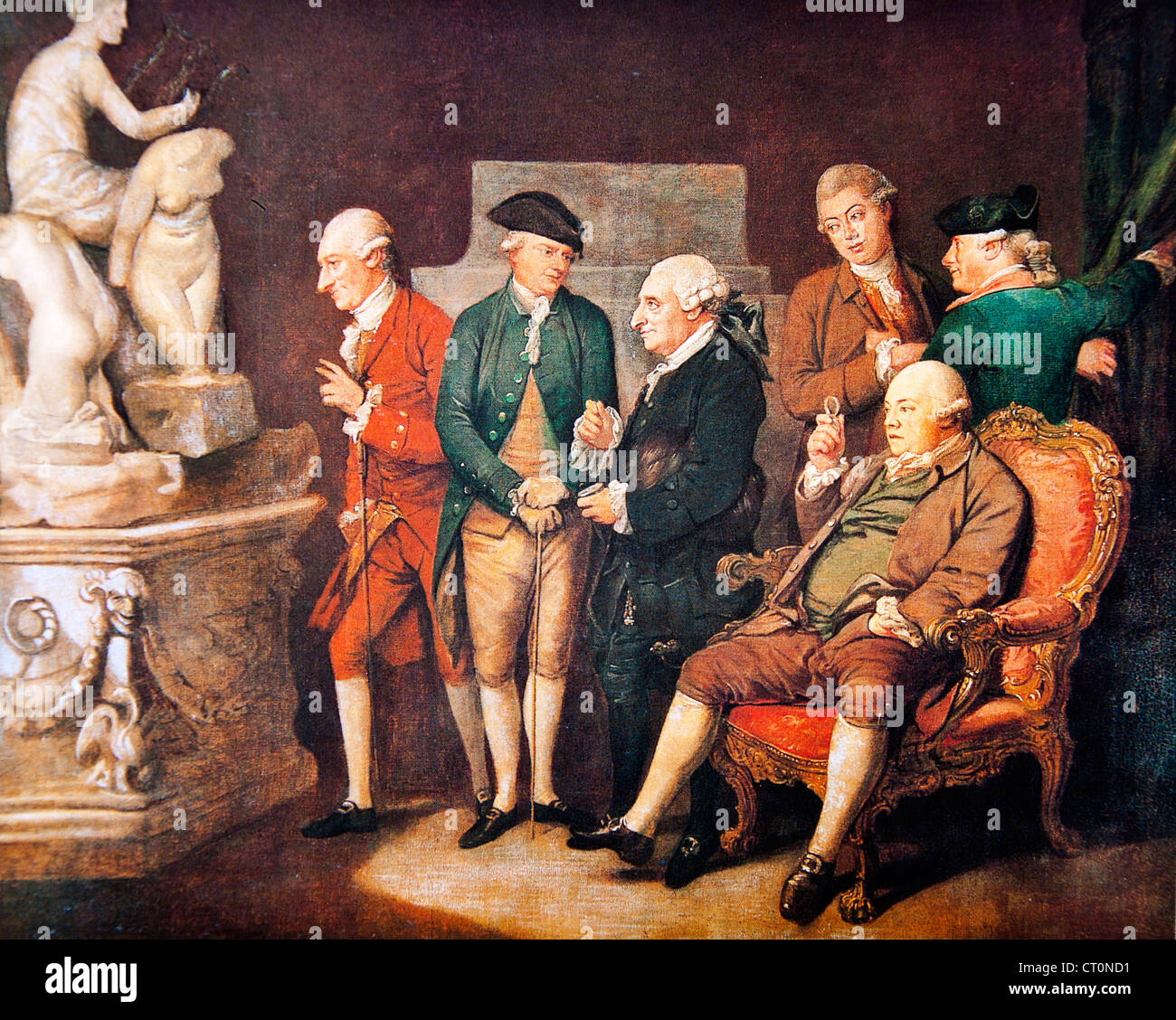 Group of Connoisseurs - Richard Cosway Stock Photo - Alamy