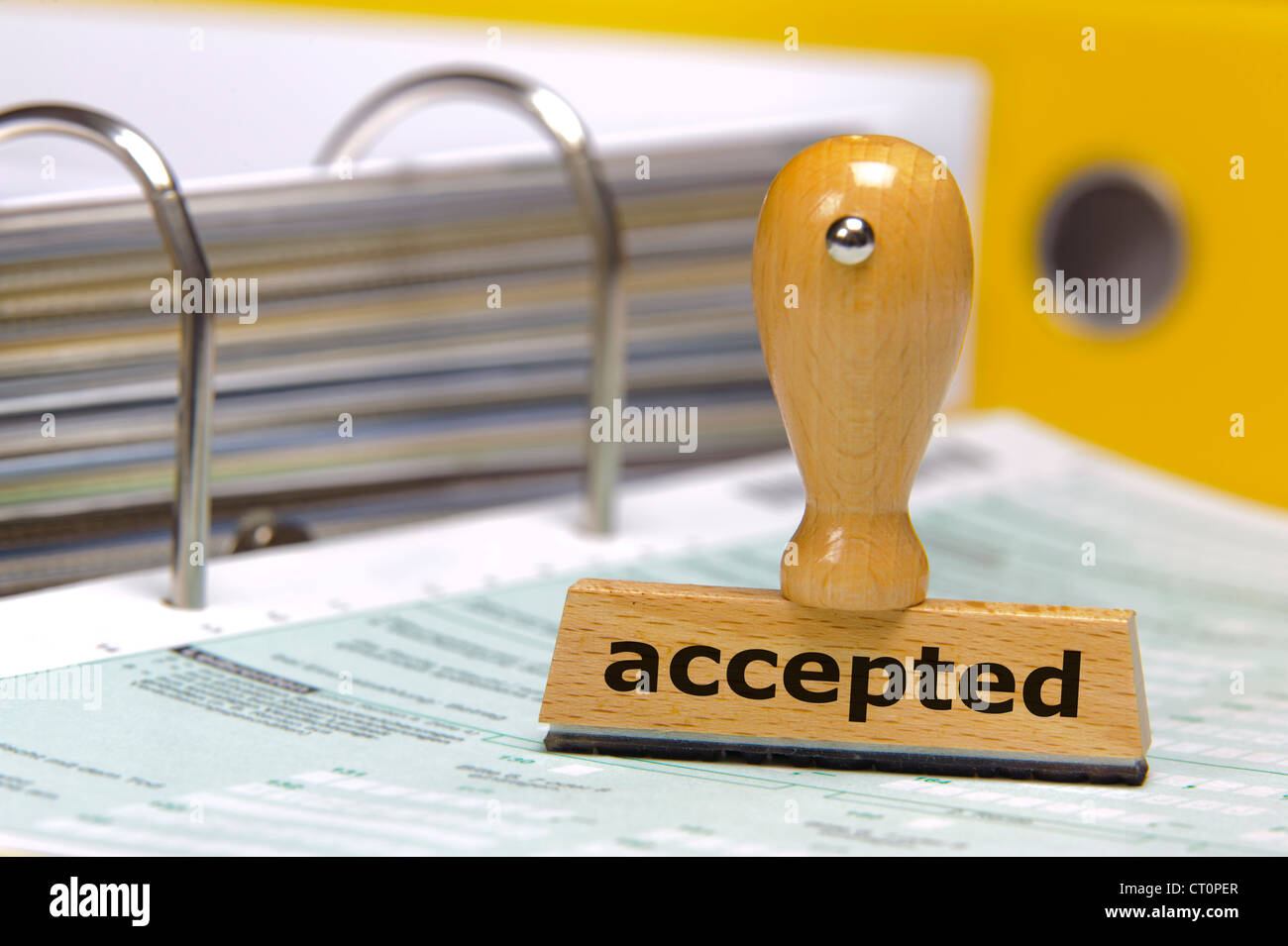 Accept stamp hi-res stock photography and images - Alamy