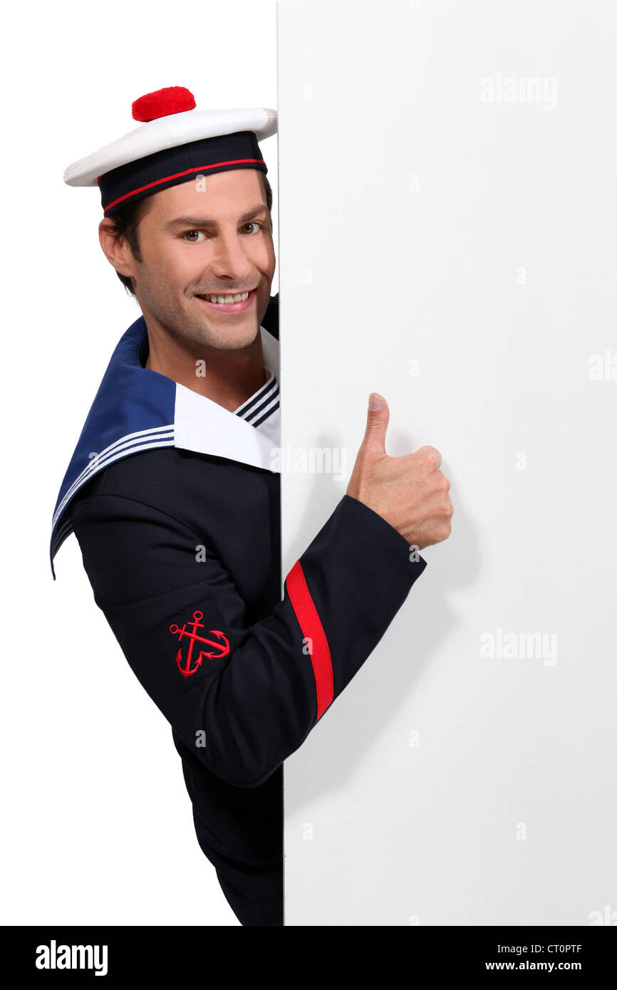 portrait of a man in sailor costume Stock Photo - Alamy