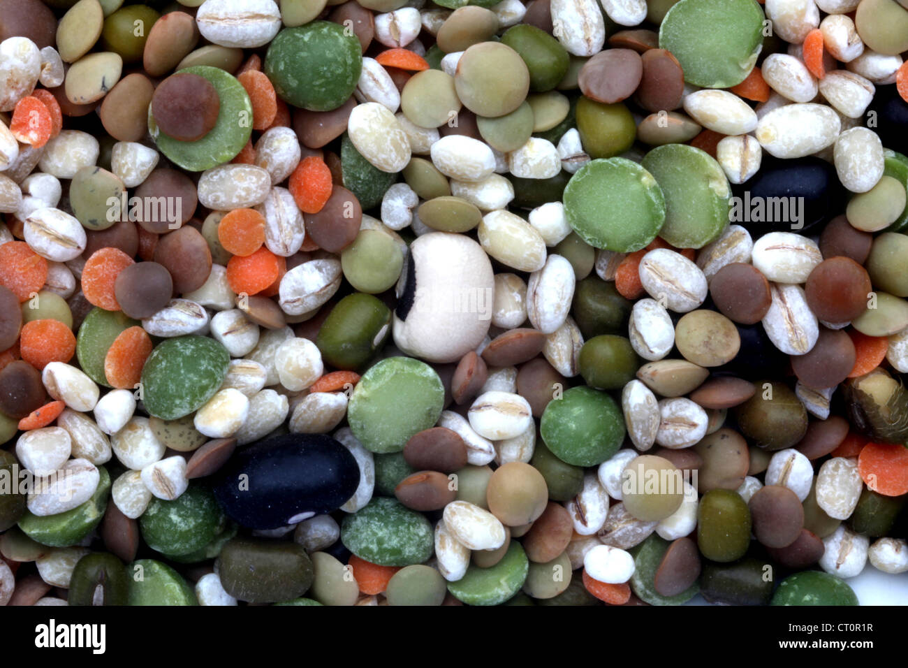 Mix of beans and lentils Stock Photo - Alamy
