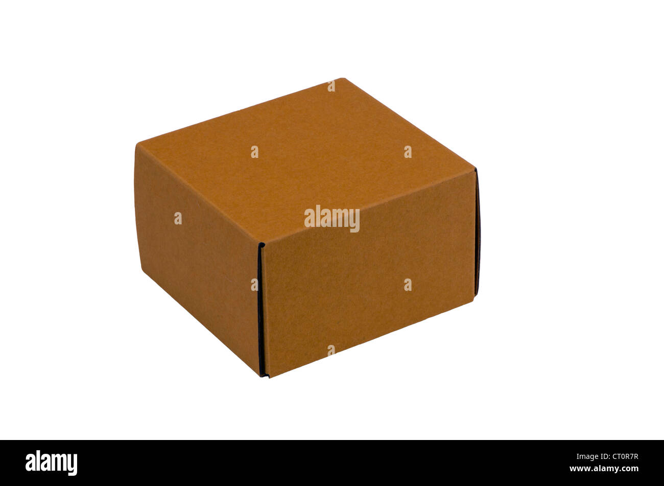 Yellow carton paper box isolated on white background Stock Photo - Alamy