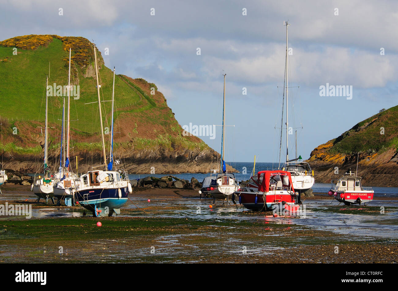 A view at Water Mouth, an inlet on the north Devon coast UK Stock Photo ...