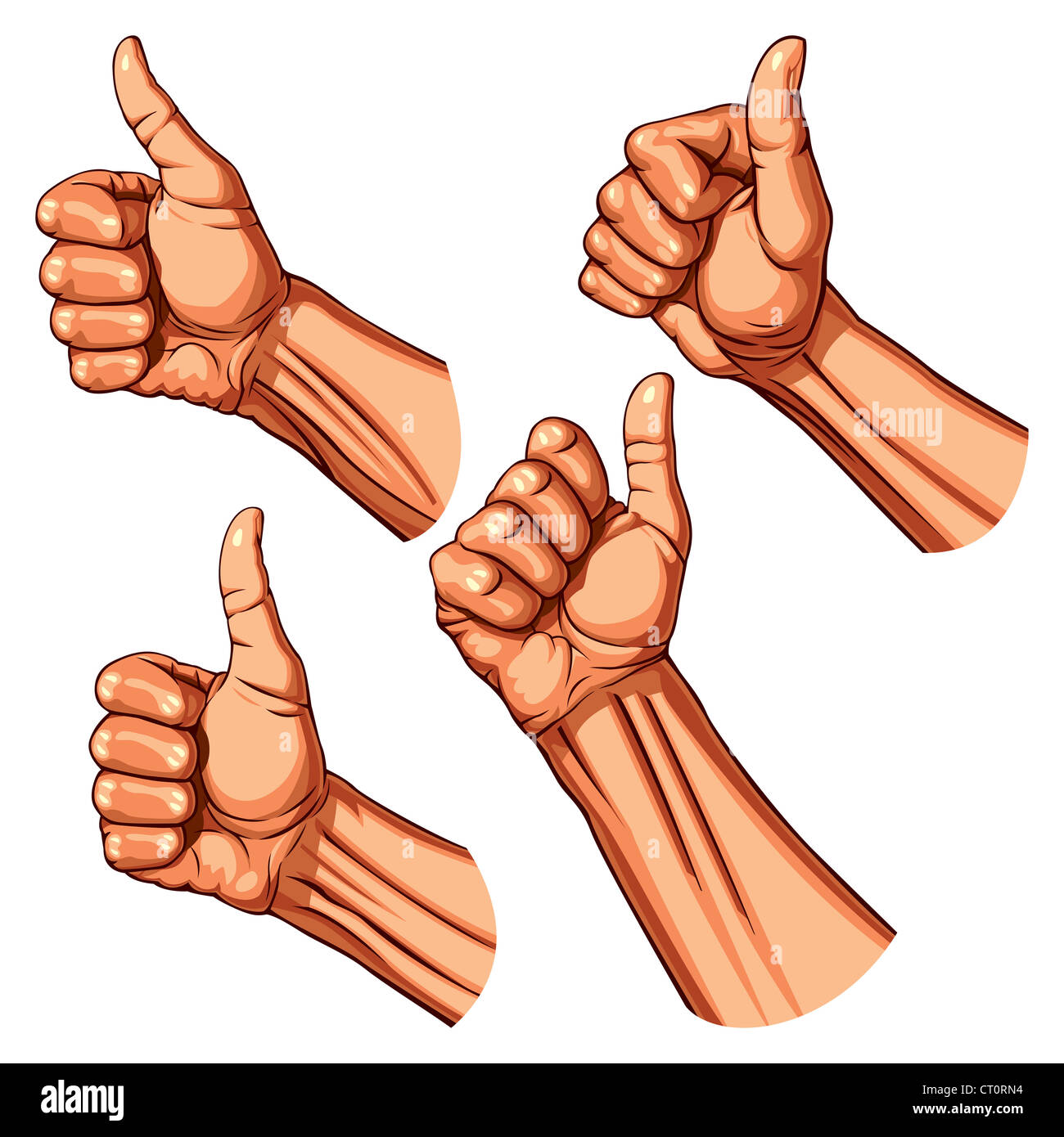 Four finger Cut Out Stock Images & Pictures - Alamy