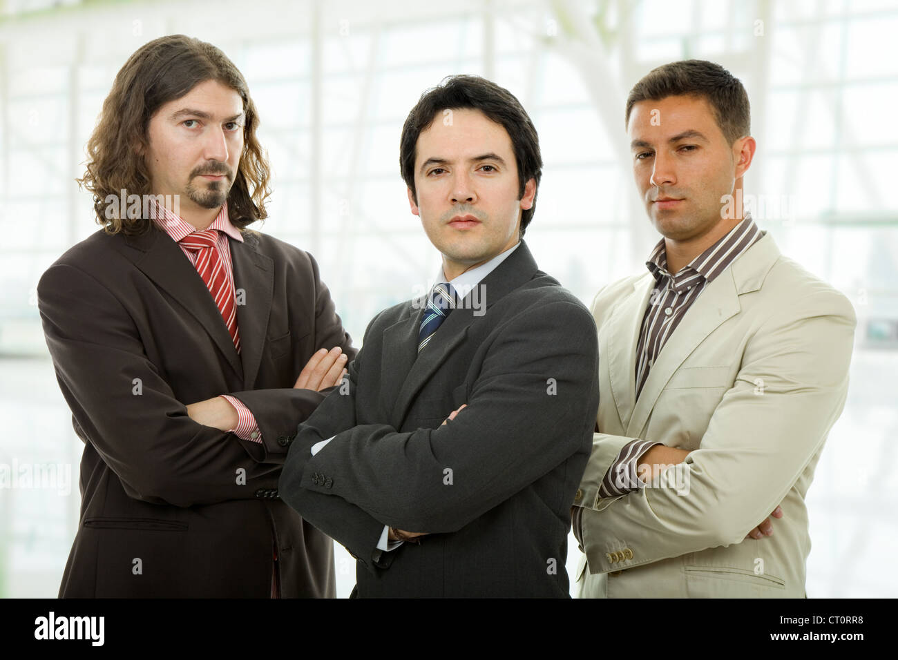three business men at the office Stock Photo - Alamy