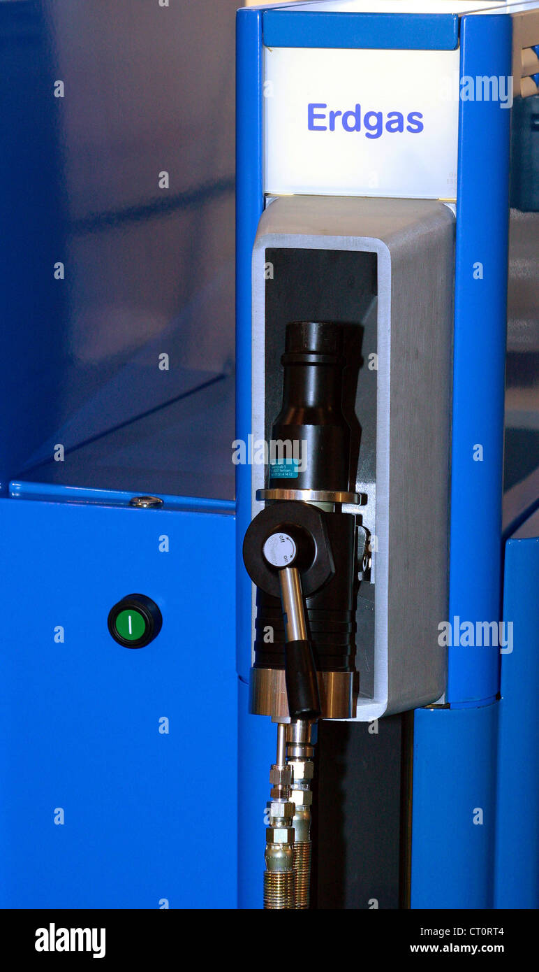 Natural gas fuel pump at a gas station Stock Photo - Alamy