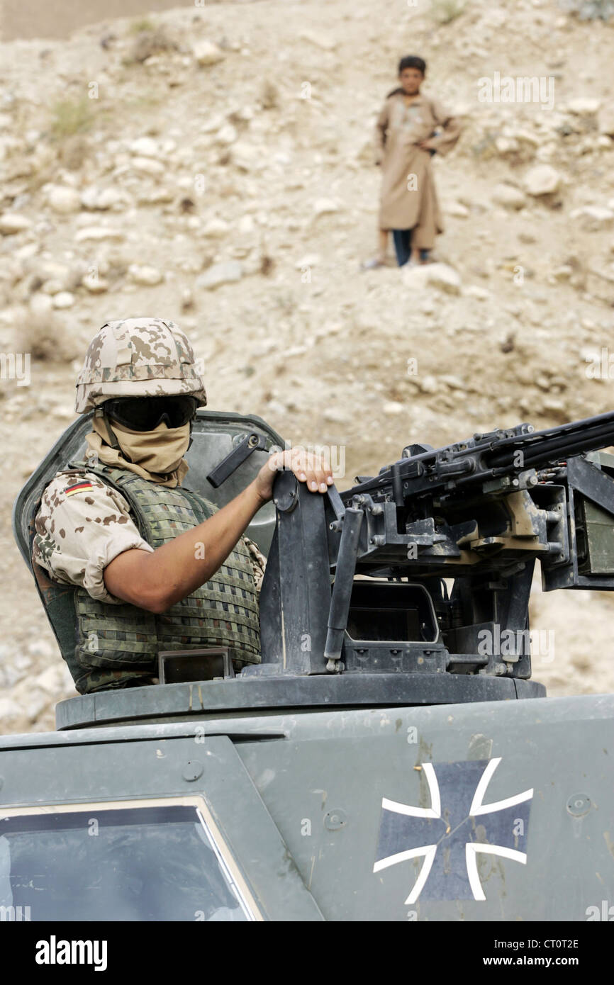 German ISAF patrol Stock Photo - Alamy