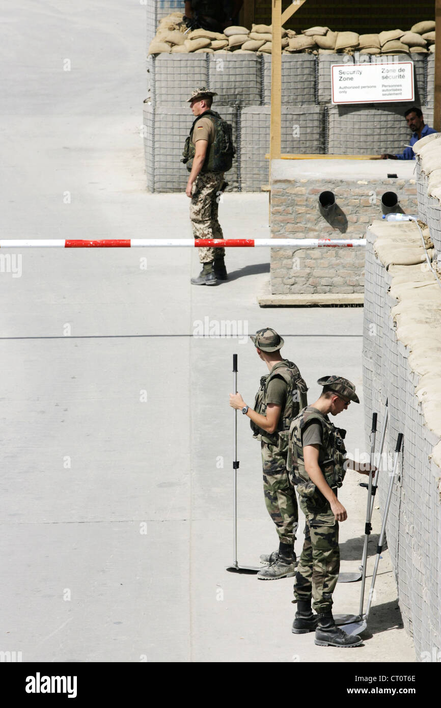 Exit Check Point Camp Warehouse Stock Photo - Alamy