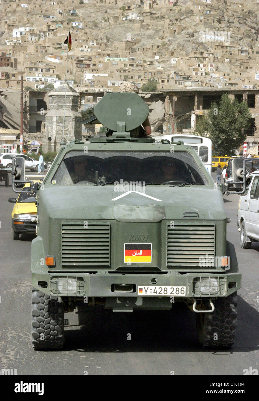 German ISAF patrol in Kabul Stock Photo - Alamy