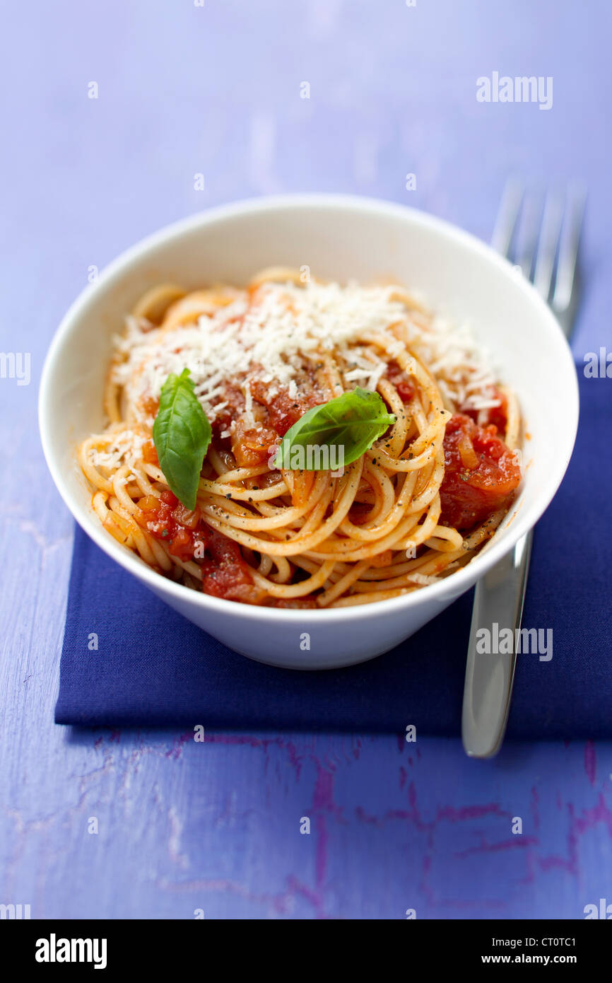 Close up of bowl of pasta Stock Photo - Alamy