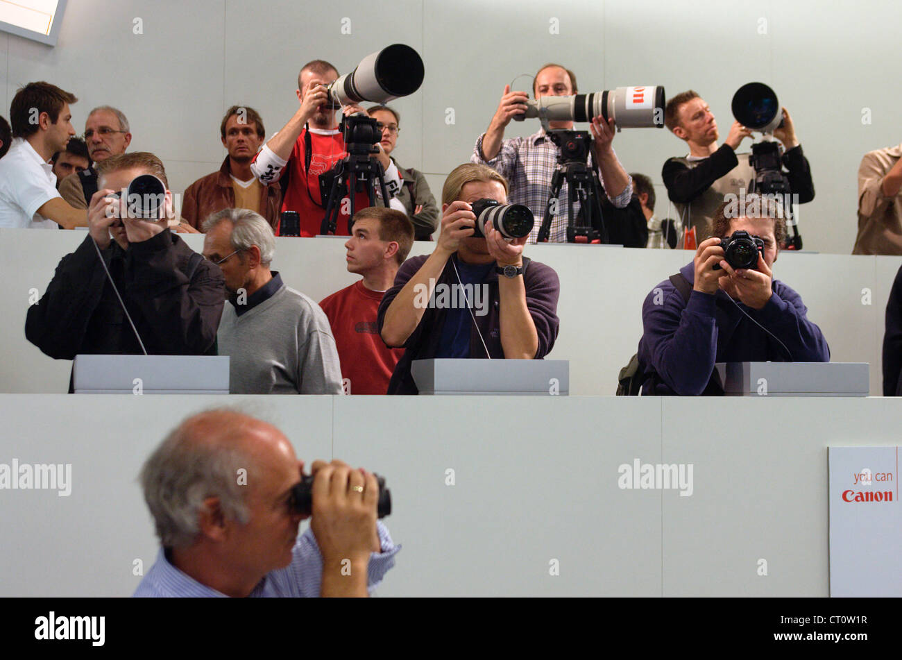 Cologne, Photokina, visitors at the Canon booth Stock Photo - Alamy