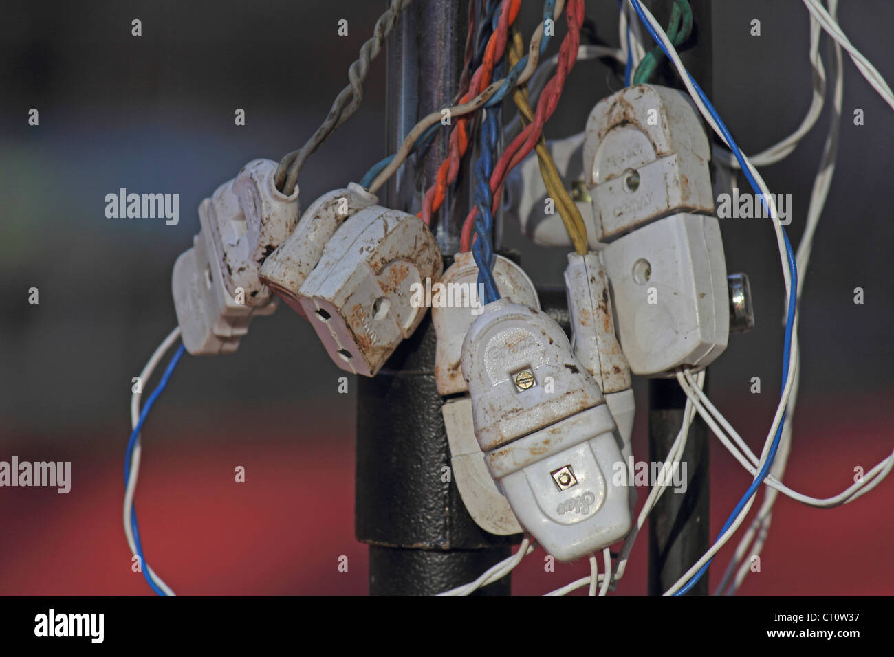 stack of two plug pins Stock Photo - Alamy