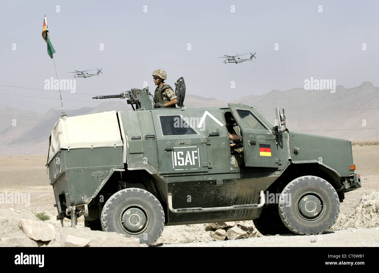German ISAF patrol outside Kabul Stock Photo - Alamy