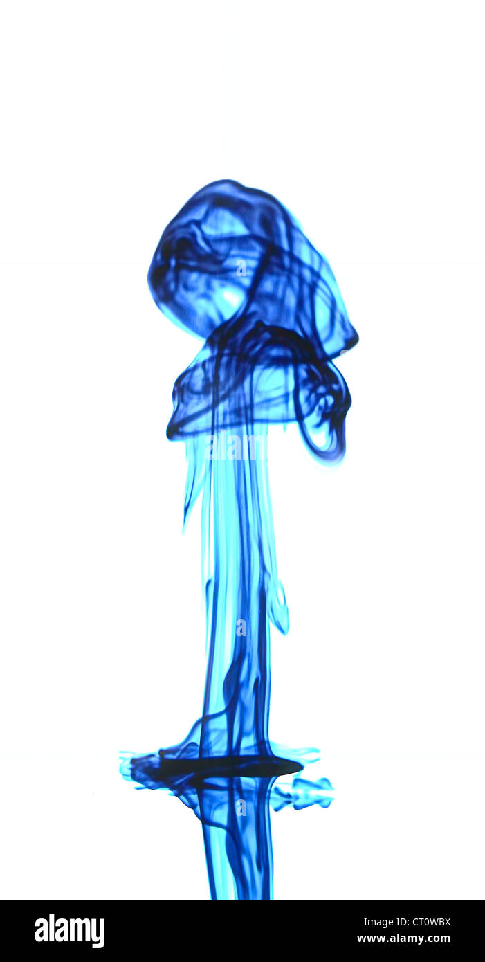 blue ink rising Stock Photo - Alamy