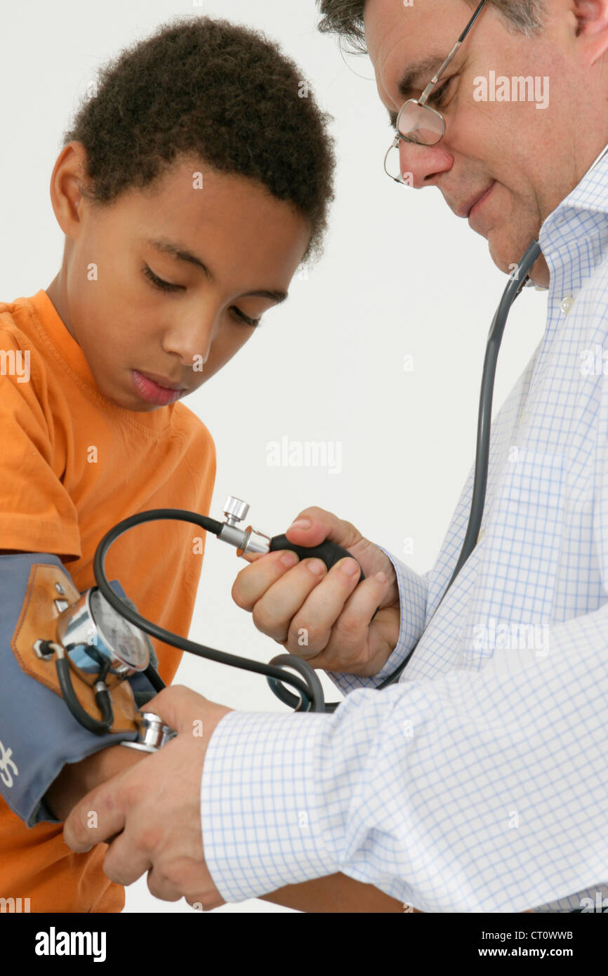 BLOOD PRESSURE, CHILD Stock Photo - Alamy