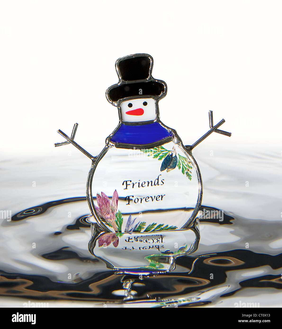 snowman decoration in water Stock Photo - Alamy