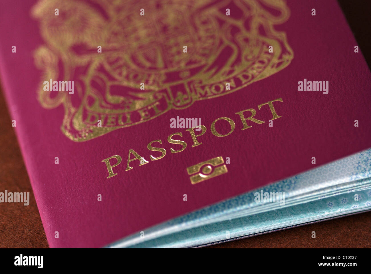 Front of british passport hi-res stock photography and images - Alamy