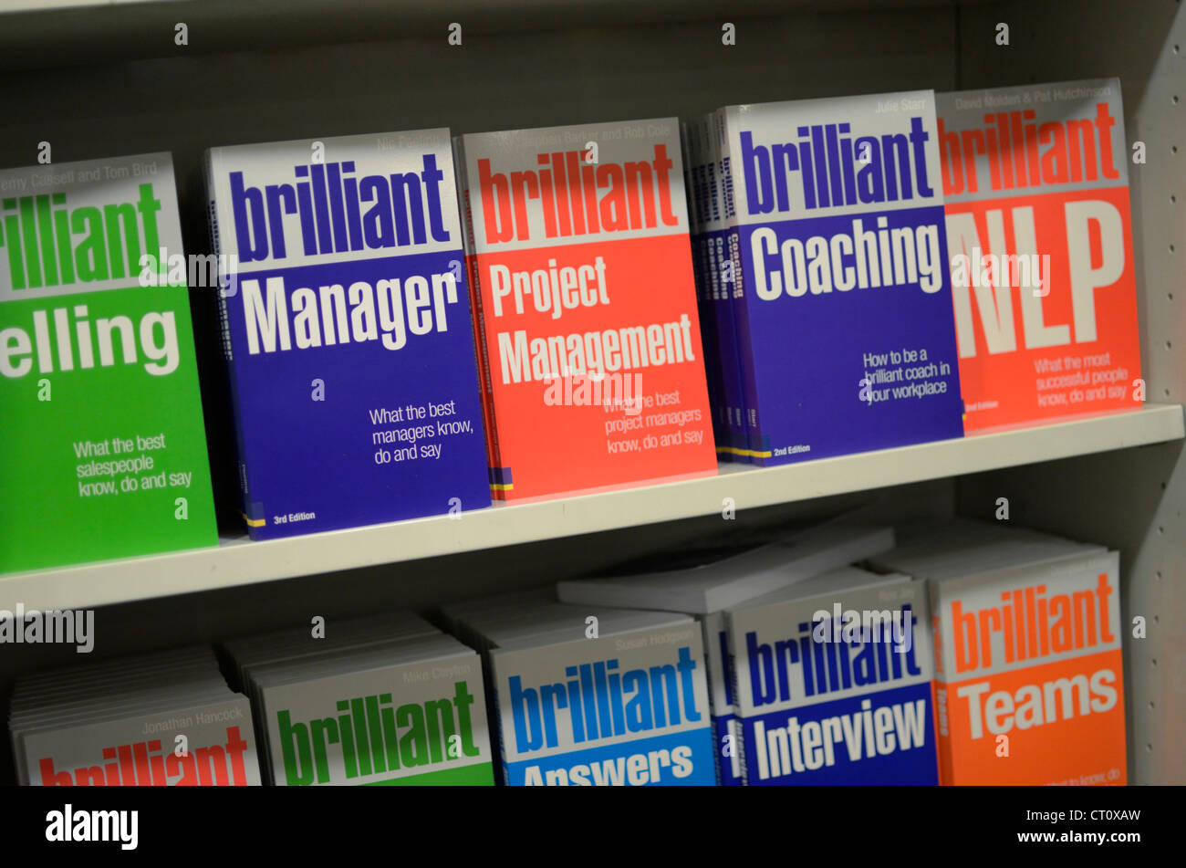 Several guides from the Brilliant series of self-help books Stock Photo ...