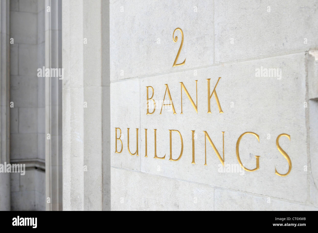 Number 2 Bank Buildings in the City of London, London, UK Stock Photo ...