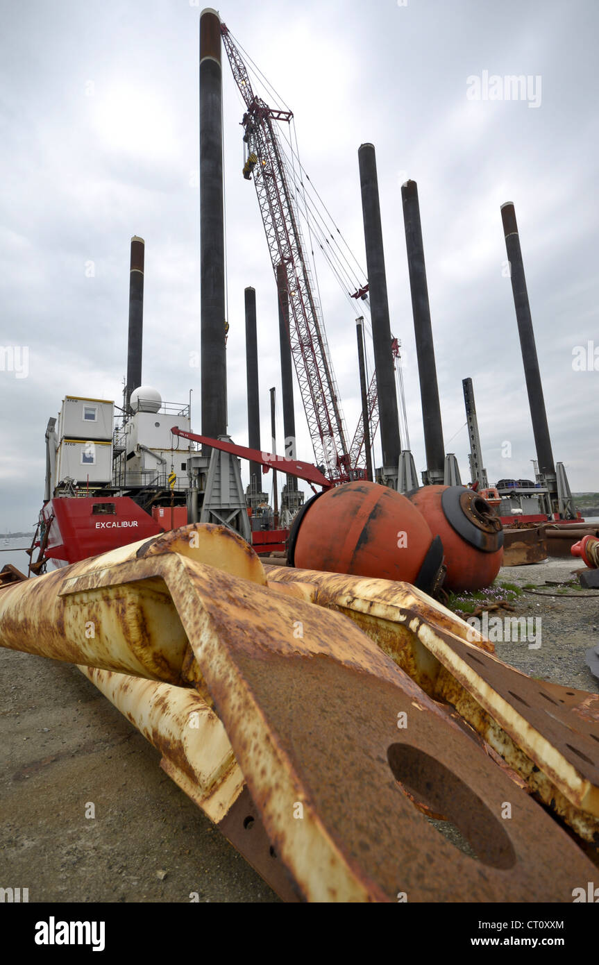 Excalibur fugro seacore drilling rig hi-res stock photography and ...