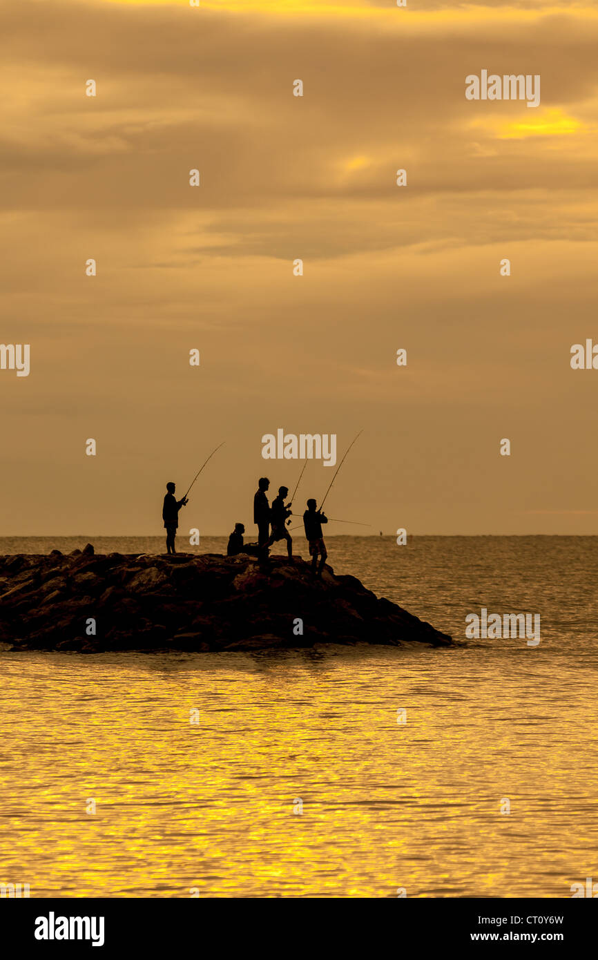 Anglers In Silhouette High Resolution Stock Photography and Images - Alamy