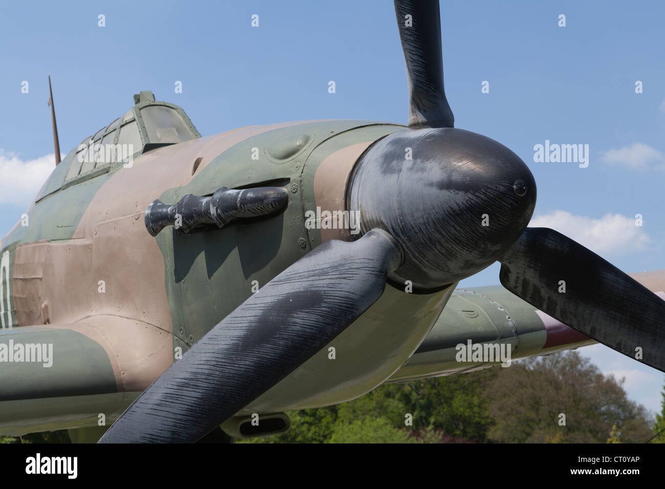 Spitfire Gate Guardian outside RAF Naphill Stock Photo - Alamy