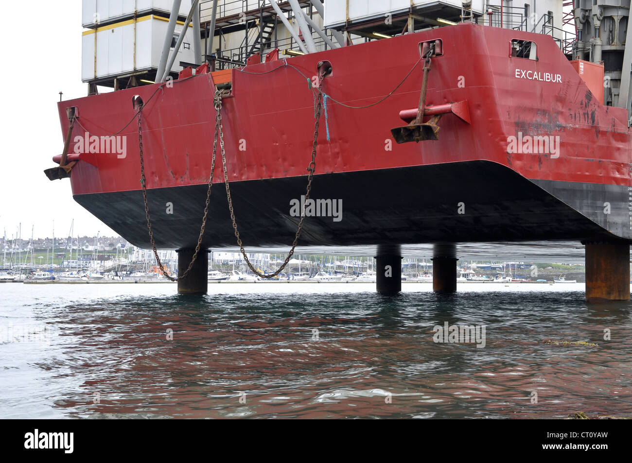 Excalibur fugro seacore drilling rig hi-res stock photography and ...