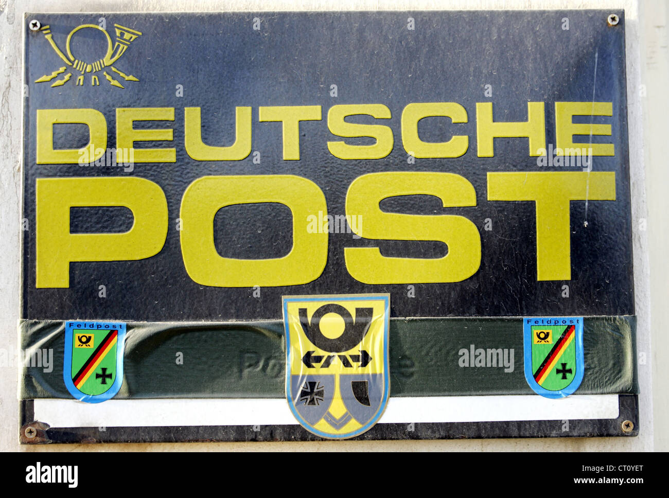 German post sign at Camp Warehouse, Kabul Stock Photo - Alamy