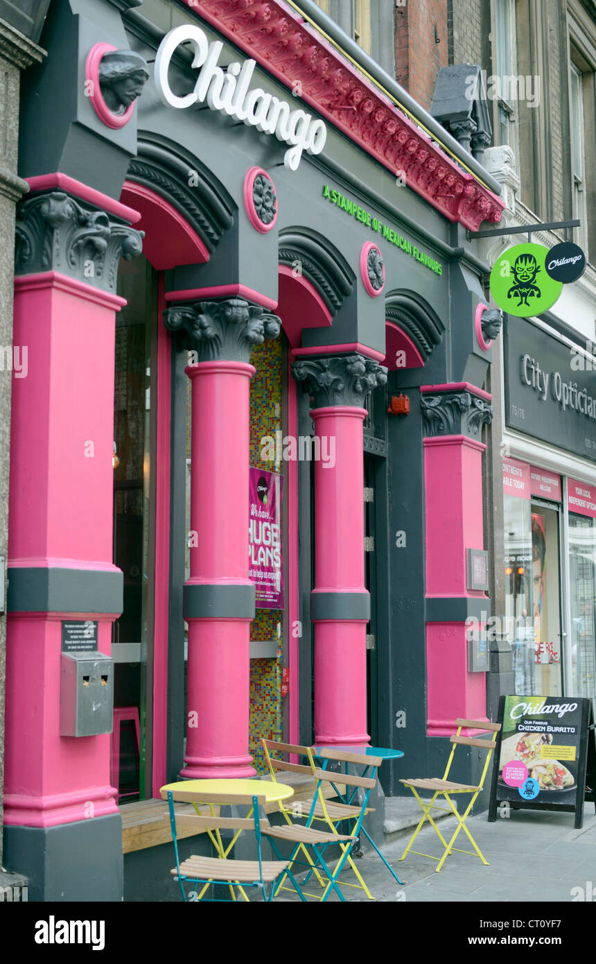 Chilango Mexican Restaurant in Chancery Lane, Holborn, London, UK Stock ...