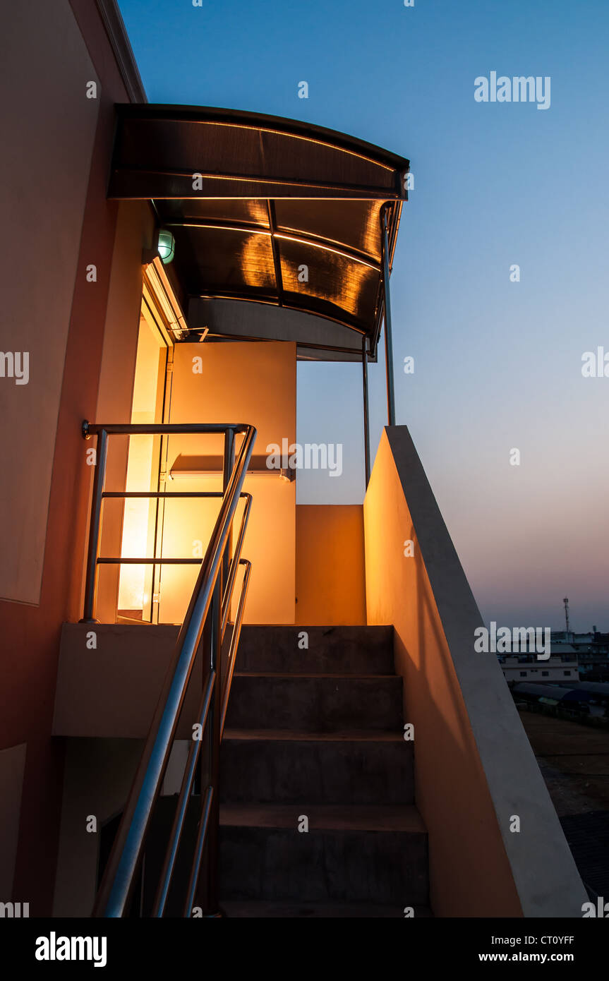Door light with the sunset Stock Photo - Alamy