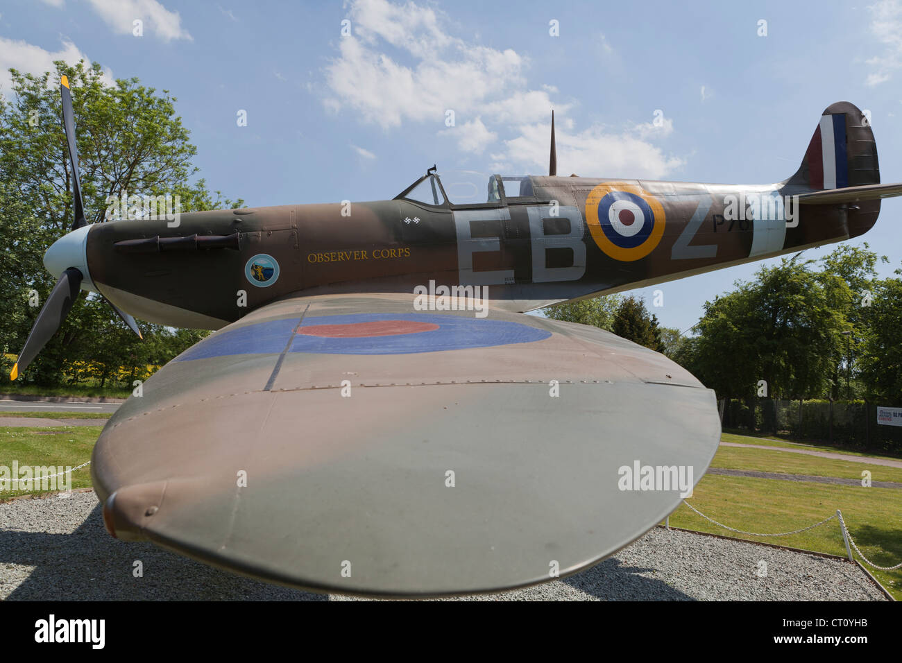 Spitfire Gate Guardian RAF Naphill Stock Photo - Alamy