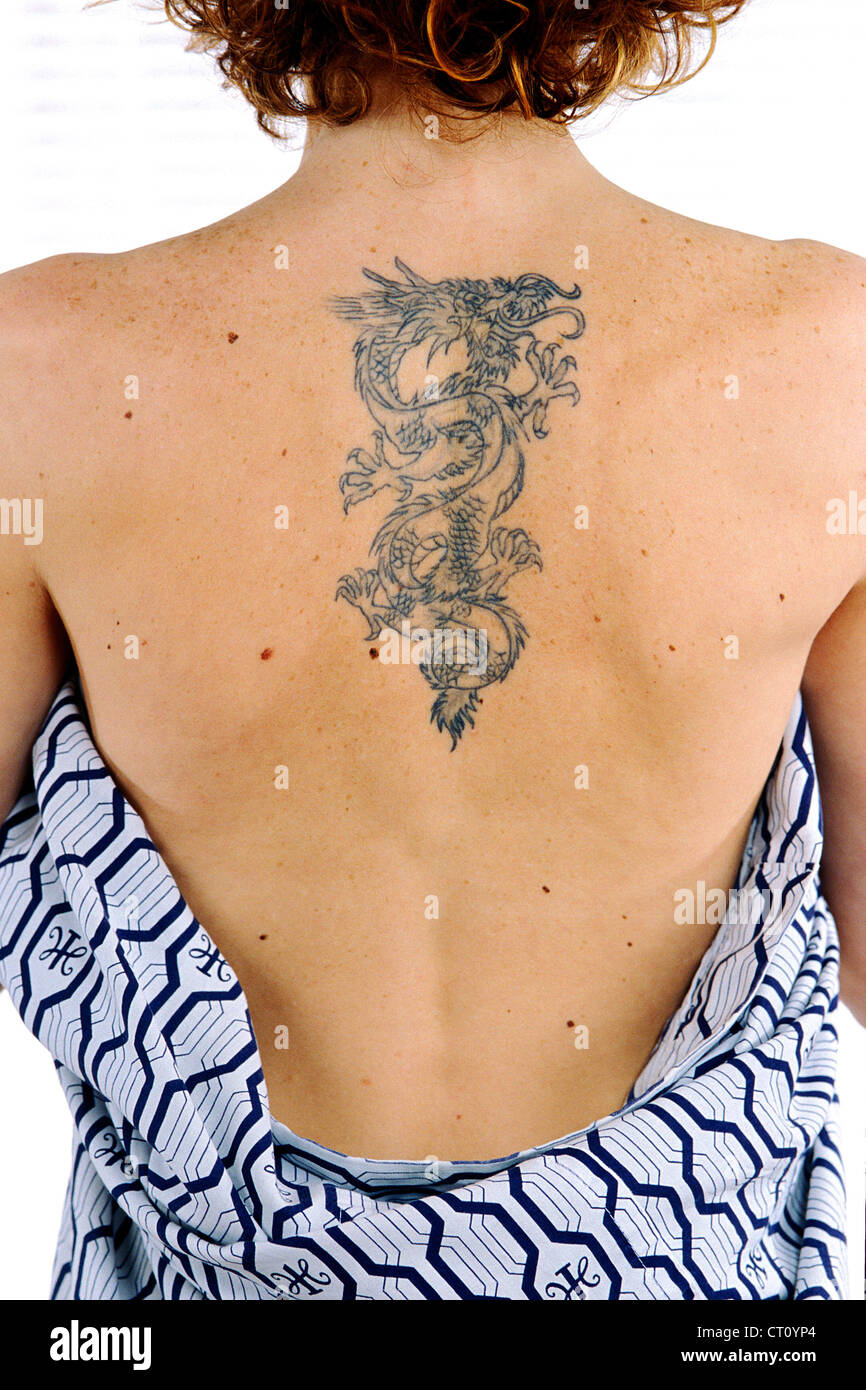Beautiful Mature Woman Tattoo High Resolution Stock Photography and ...
