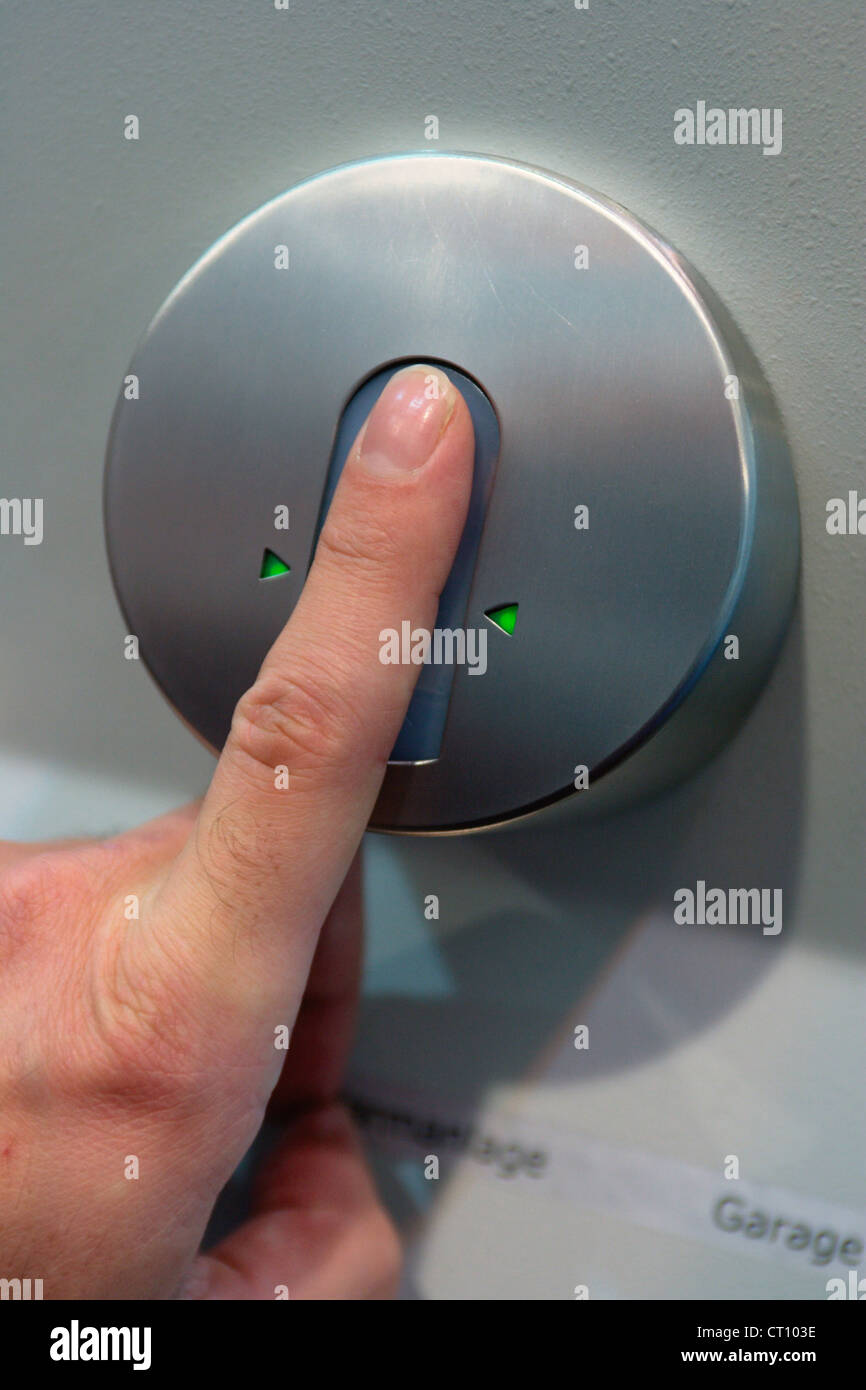 Biometrics, fingerprint scanner Stock Photo - Alamy