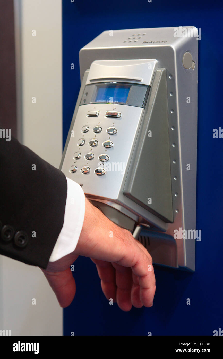 Biometrics, vein scan Stock Photo - Alamy