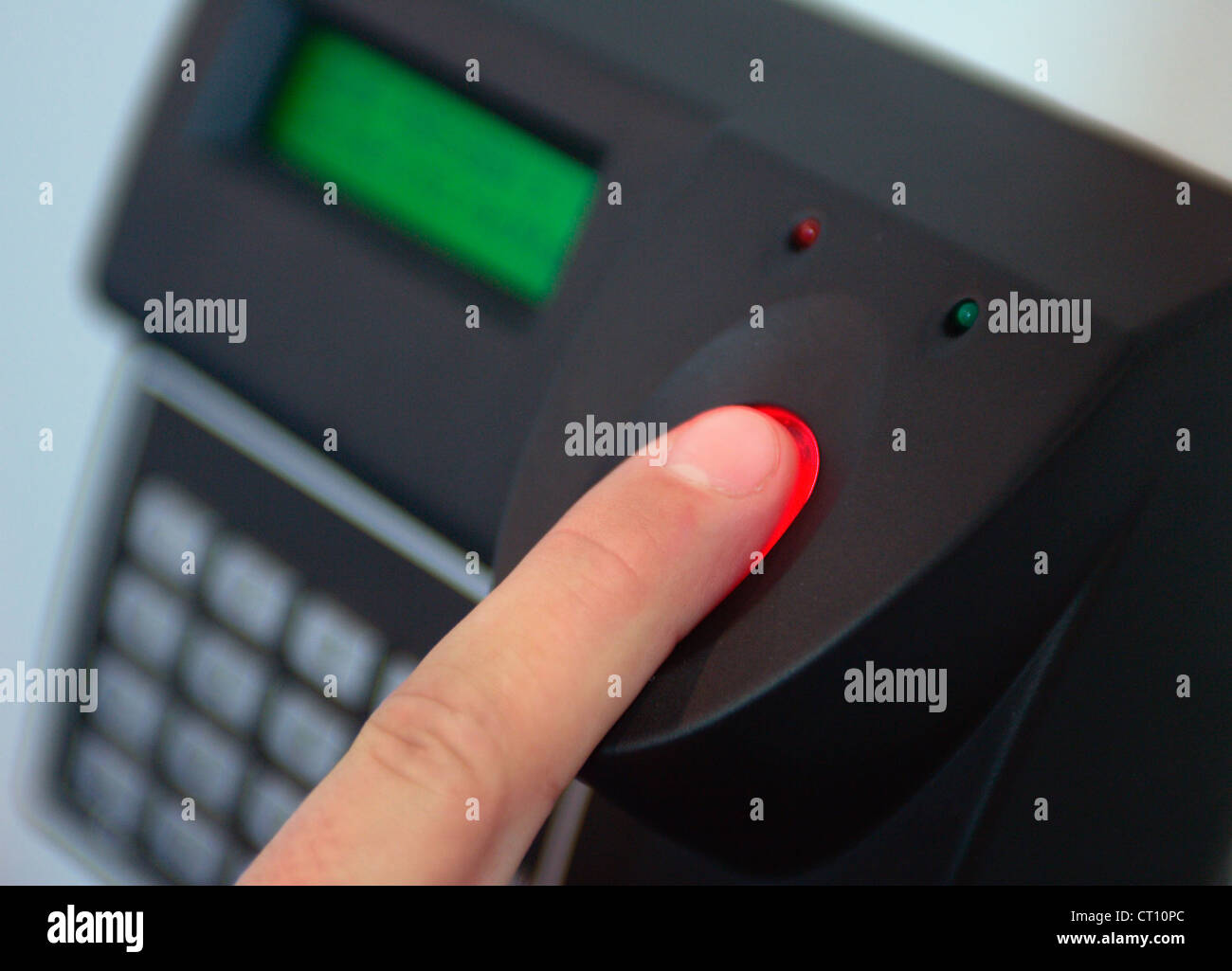 Biometrics, fingerprint scanner Stock Photo - Alamy