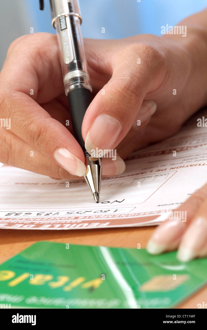 NAT'L HEALTH SERVICE CARD Stock Photo - Alamy