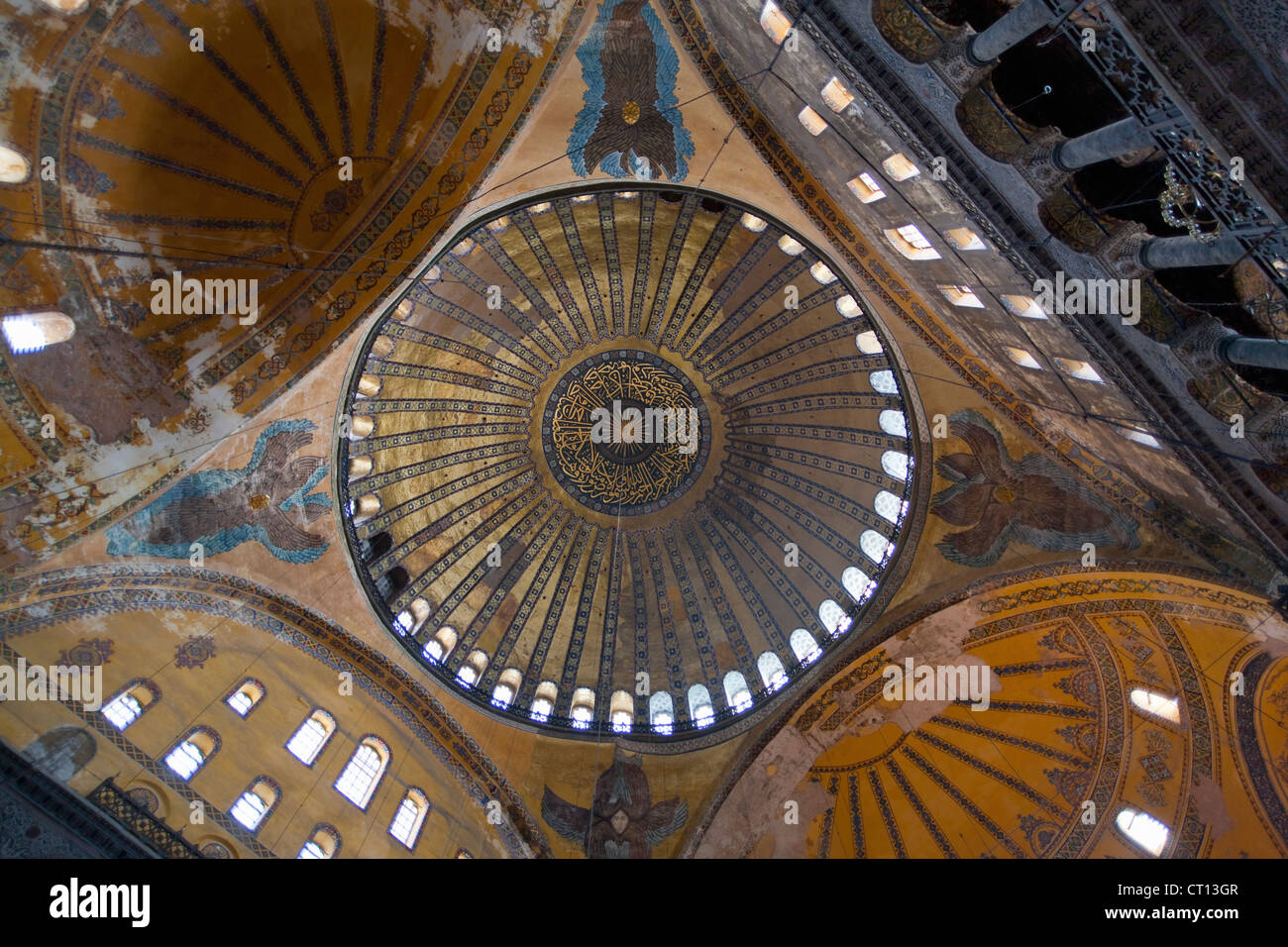 Ornate domed ceiling and windows Stock Photo - Alamy