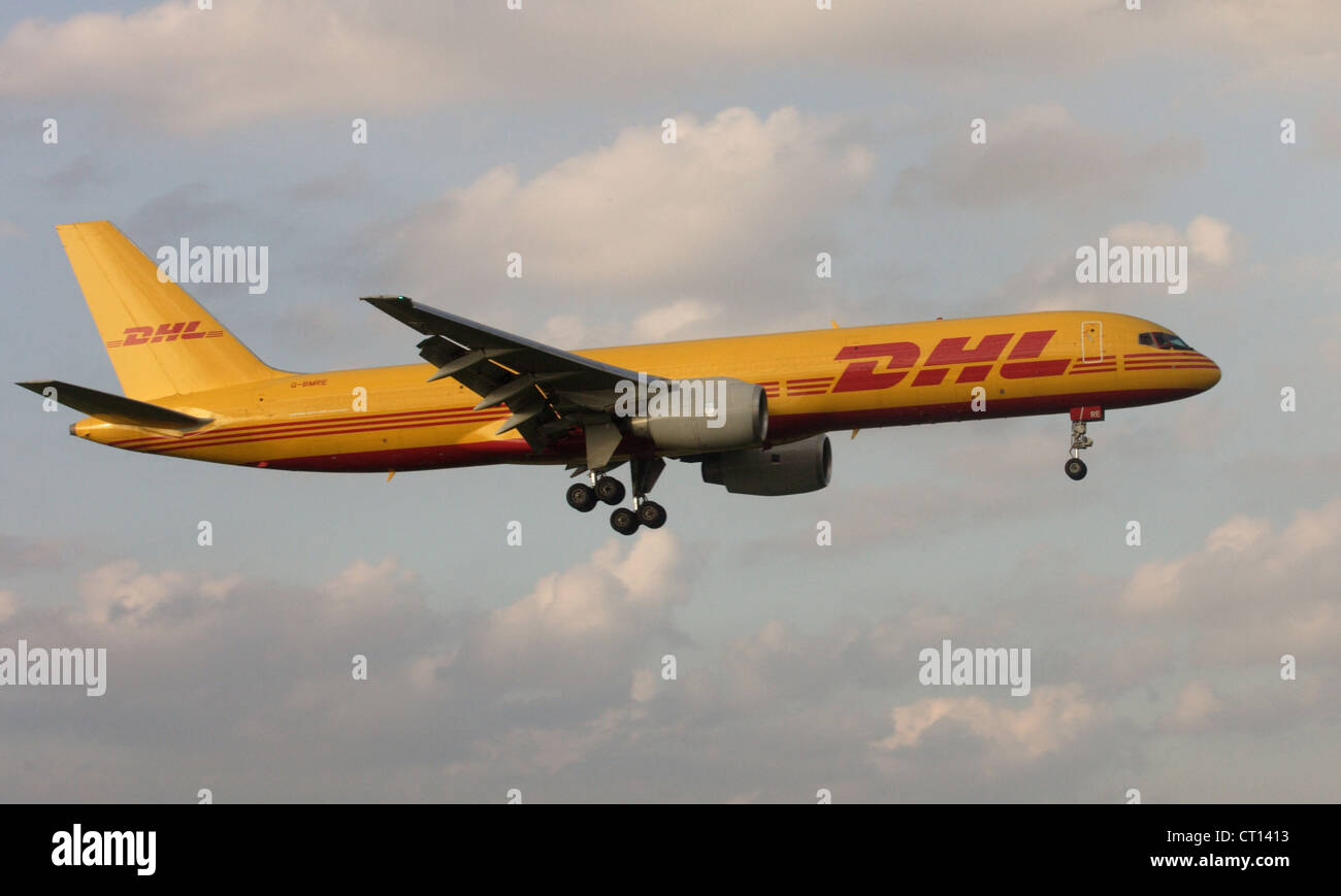 A DHL plane in the evening light Stock Photo - Alamy