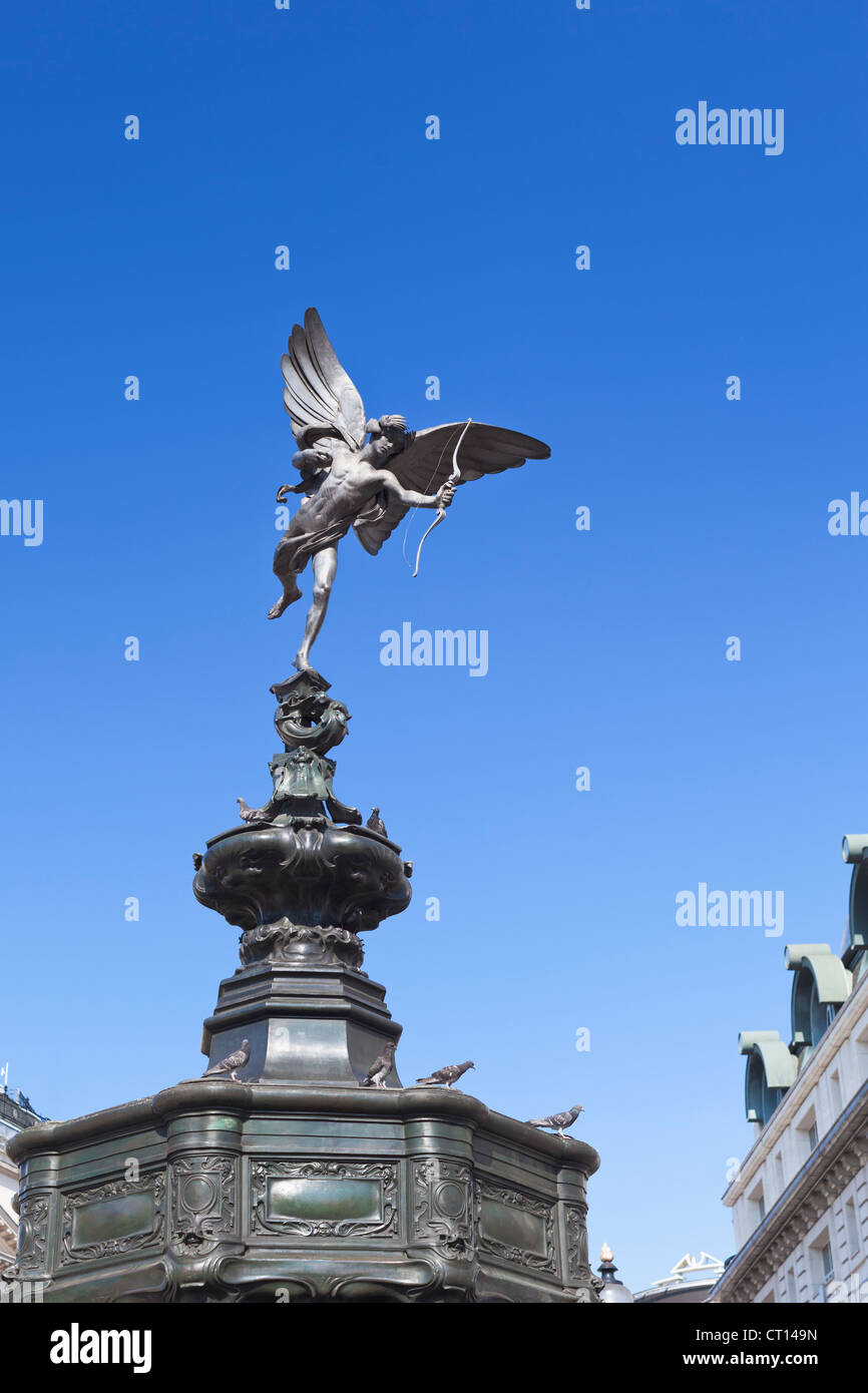 Eros statue, Piccadilly, London, UK Stock Photo - Alamy