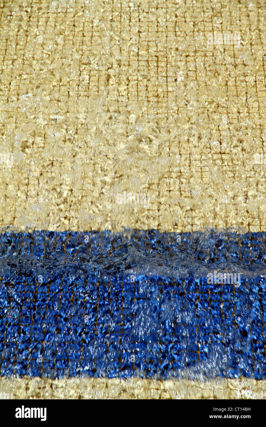 Water running in an urban fountain Stock Photo - Alamy