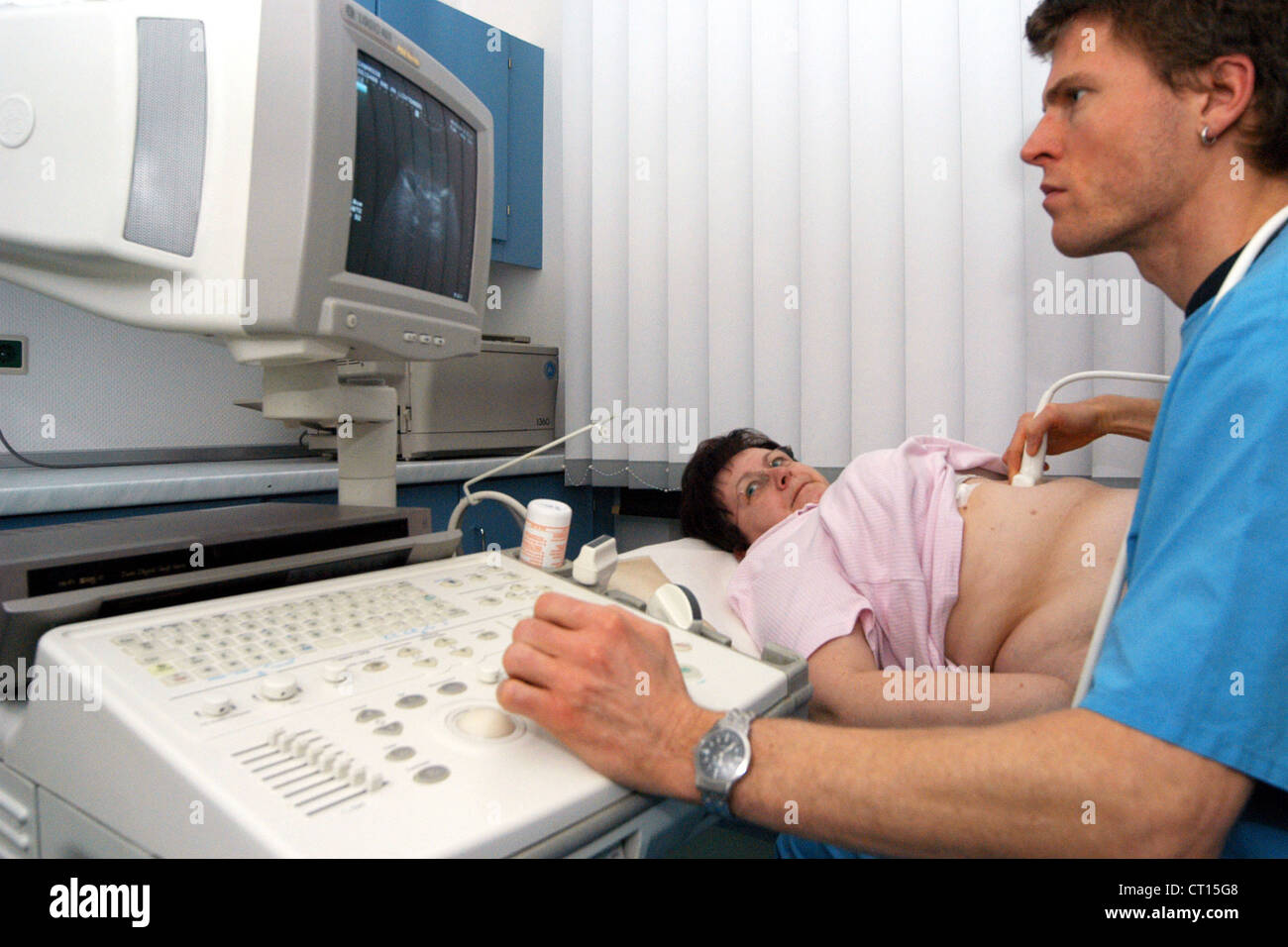 Echocardiography ultrasound examination heart hi-res stock photography ...