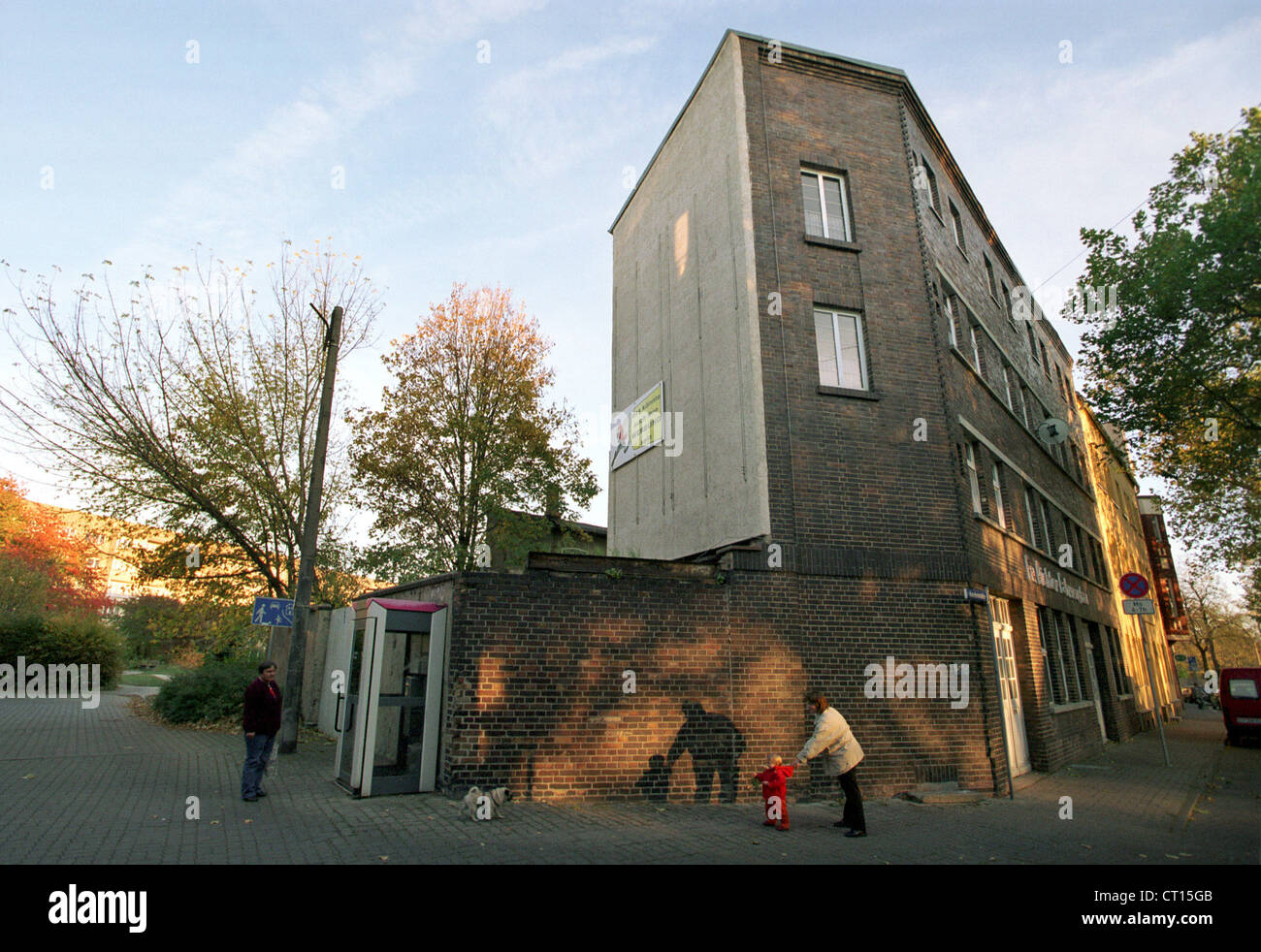 Bitterfeld, street scene and residential building Stock Photo - Alamy