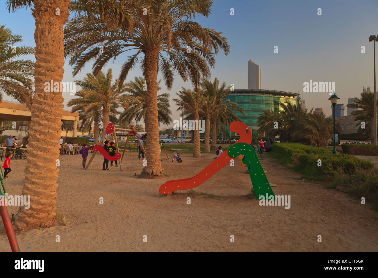 Scene's taken along promenade along Gulf Road Kuwait City Stock Photo ...