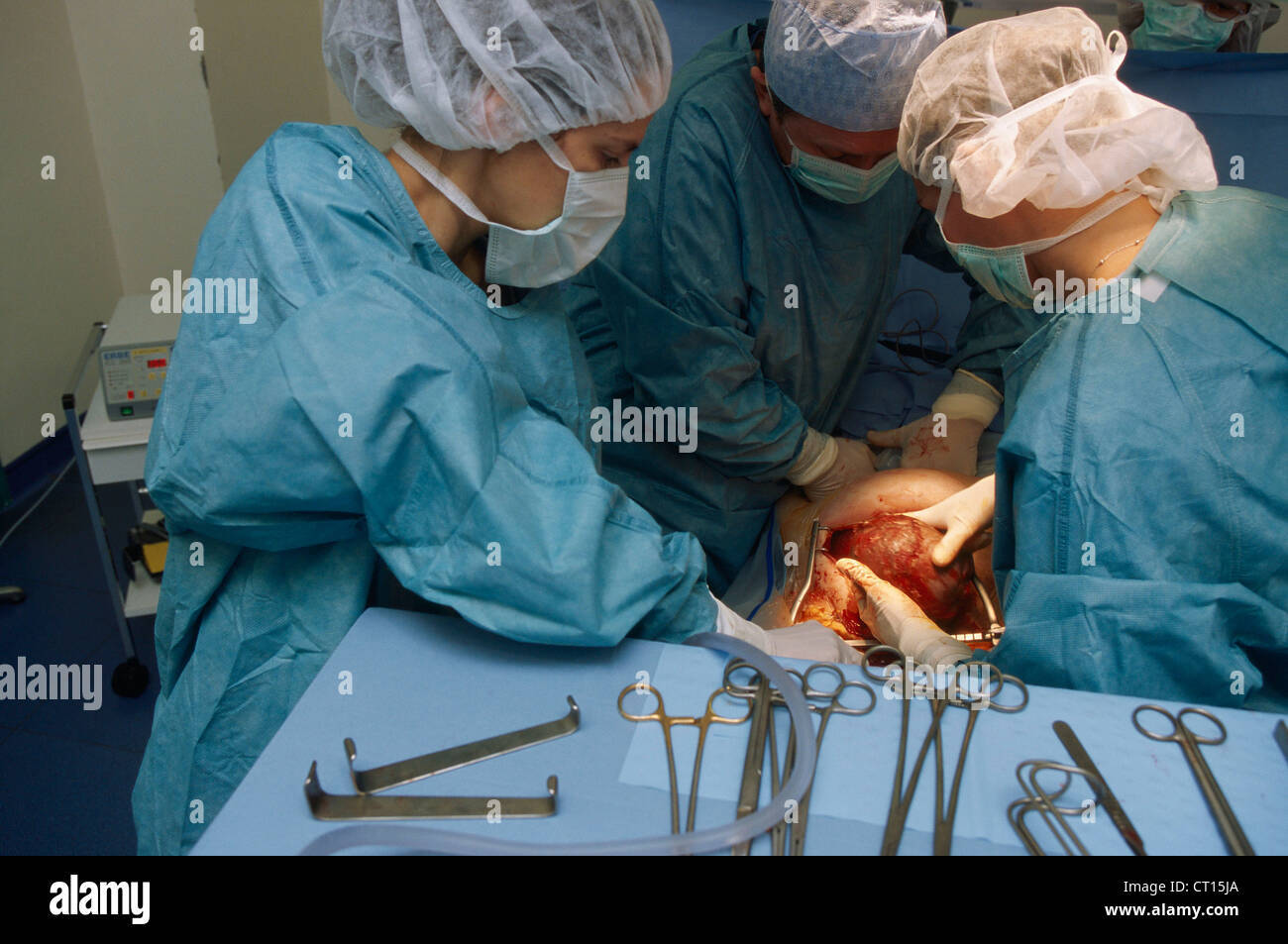 Newborn baby boy caesarian section hi-res stock photography and images ...